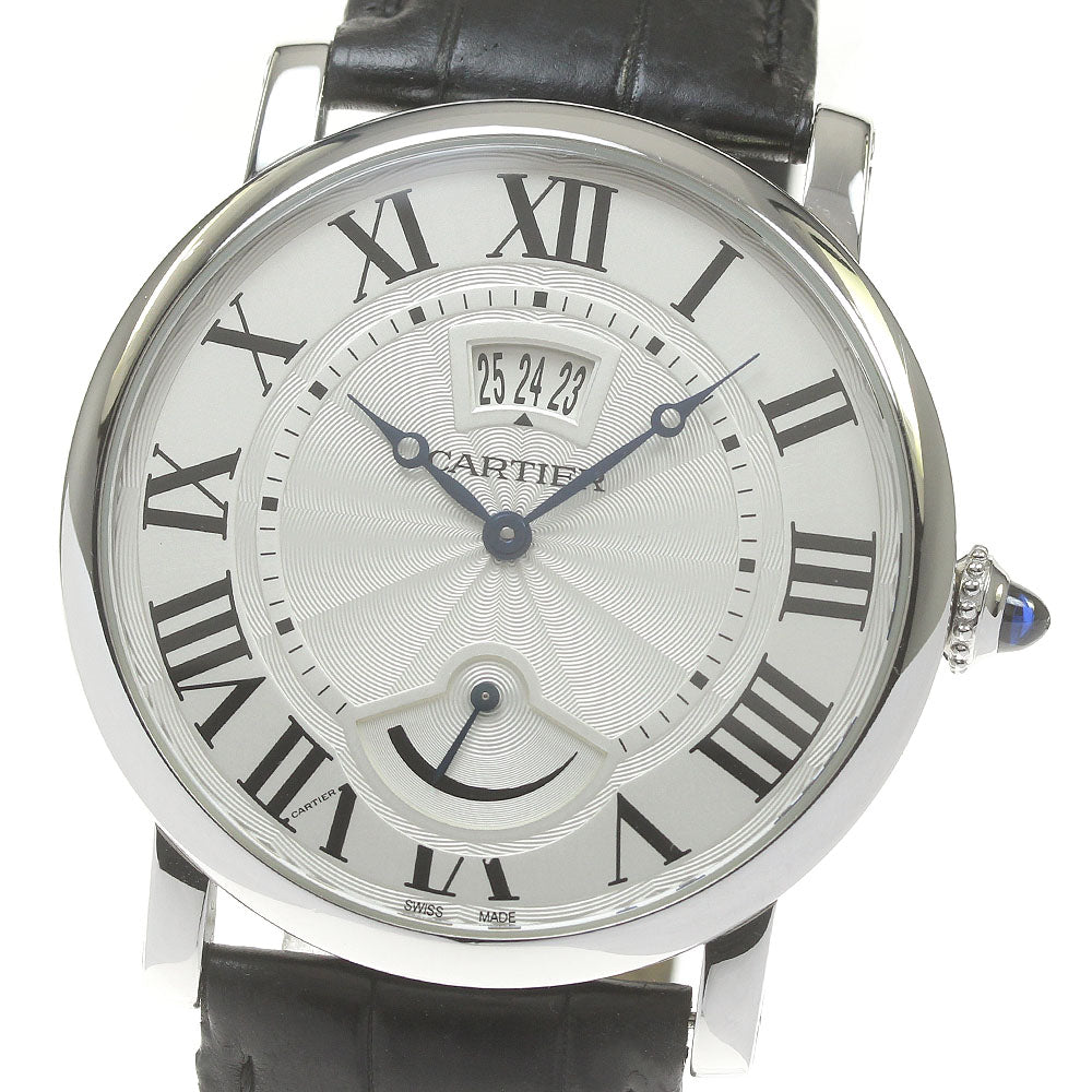CARTIER Rotondo de Cartier W1556369 Power reserve Silver Dial Hand Win ...