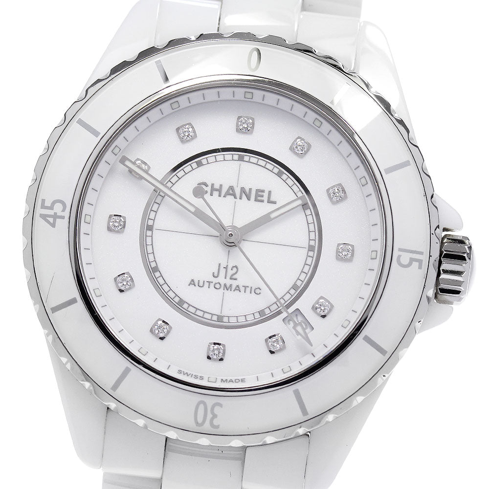 CHANEL J12 Caliber 12.1 38MM H5705 12P diamond White Dial Automatic Me ...