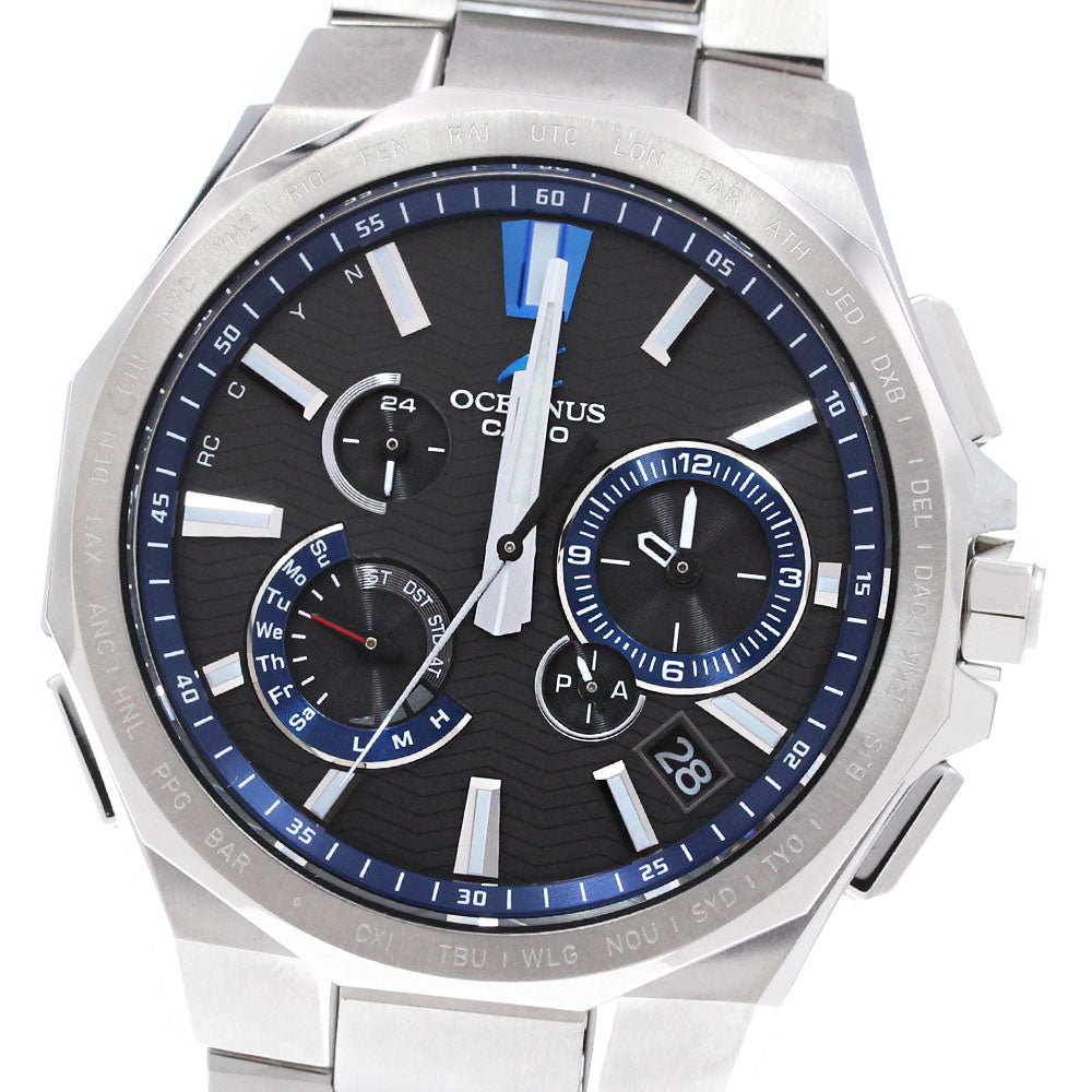 【公式】CLOSER｜カシオ CASIO OCW-T6000-1AJF オシアナス クラシックライン ソーラー電波 メンズ 極美品 箱付き ...