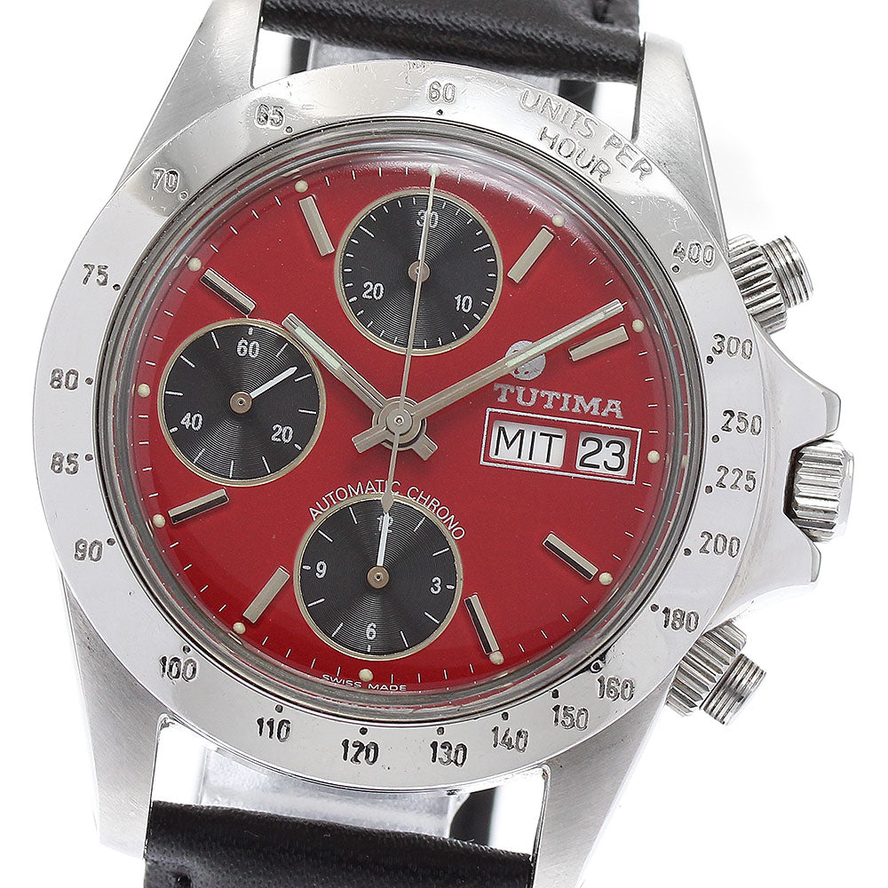 TUTIMA 793 Chronograph day date Red Dial Automatic Men's Watch_868248 ...
