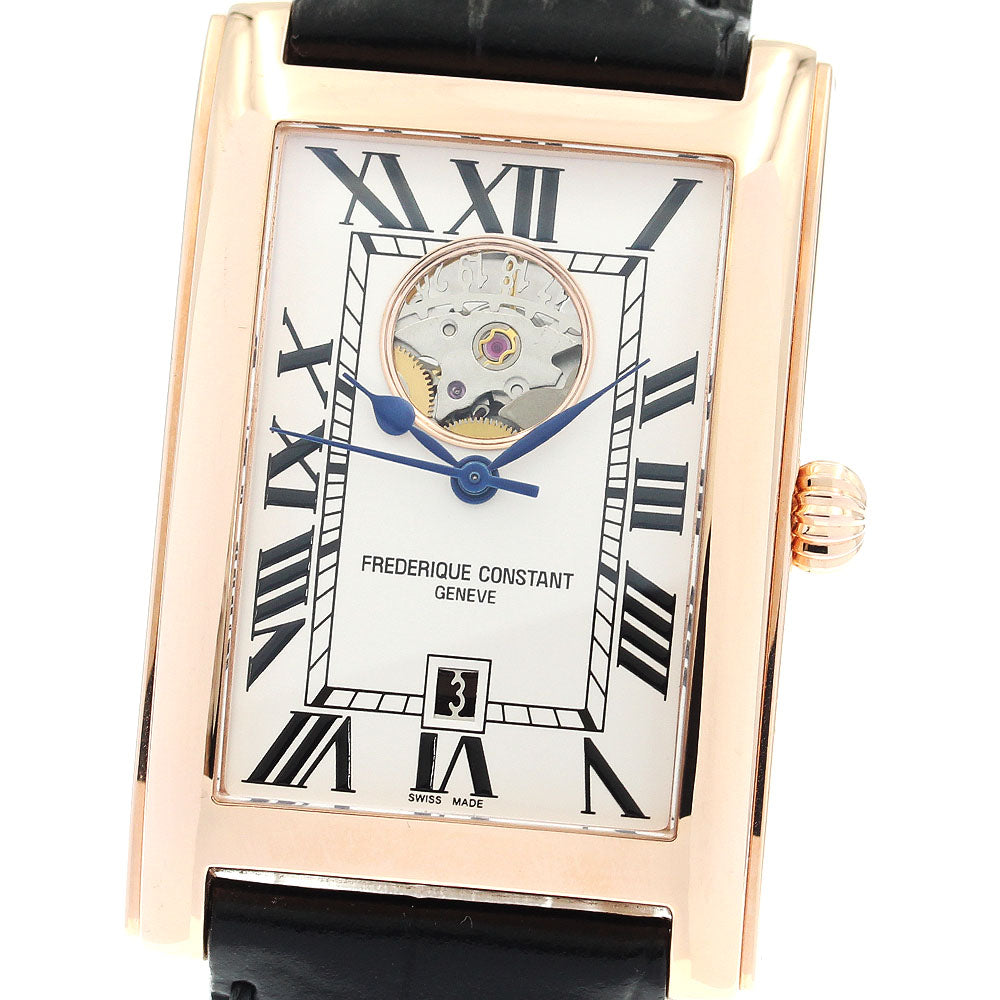 FREDERIQUE CONSTANT Classic Carre Heartbeat FC-315MWR4C24 Date Silver ...