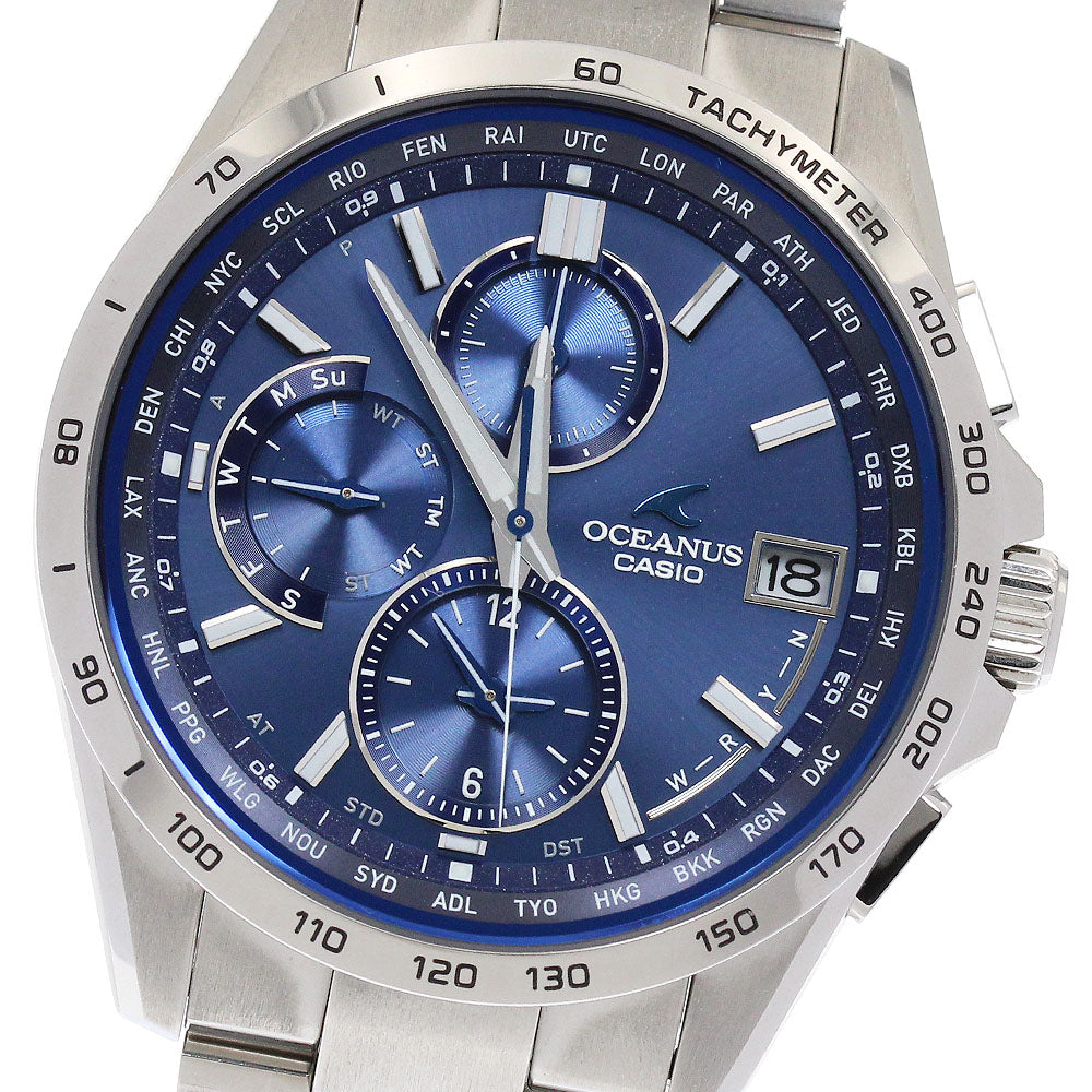 CASIO Oceanus 0CW-T2600-2A3JF Day date Solar Powered Radio Men's Watch ...