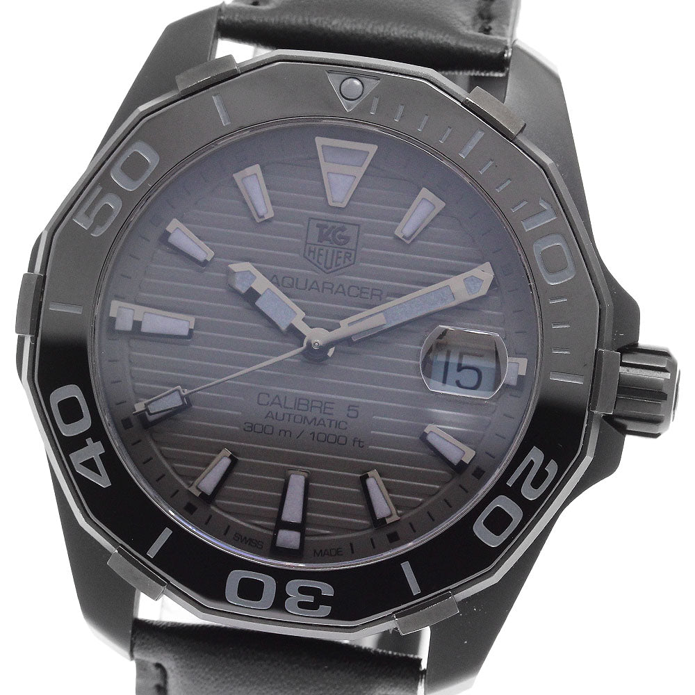 TAG HEUER Aquaracer Caliber 5 Black Phantom WAY218B/FC6364 Automatic M ...
