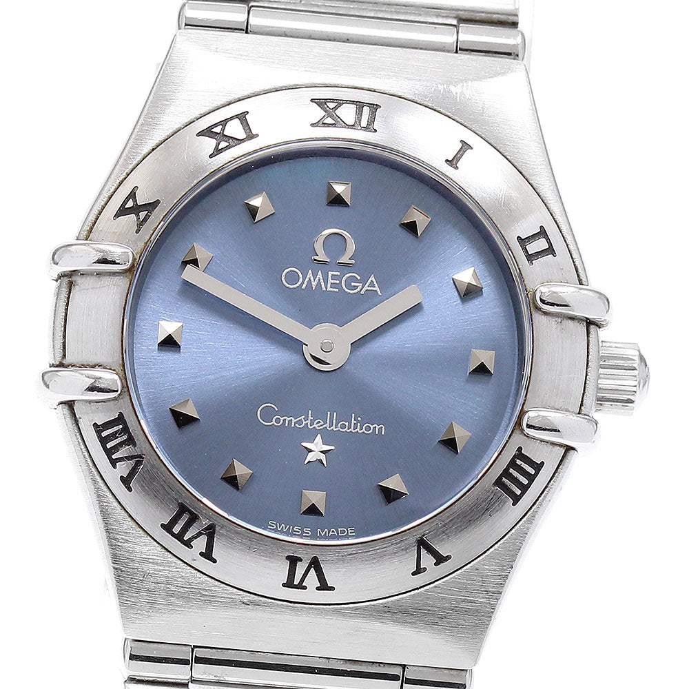 OMEGA Constellation Mini 1562.81 blue Dial Quartz Ladies Watch_899833 ...
