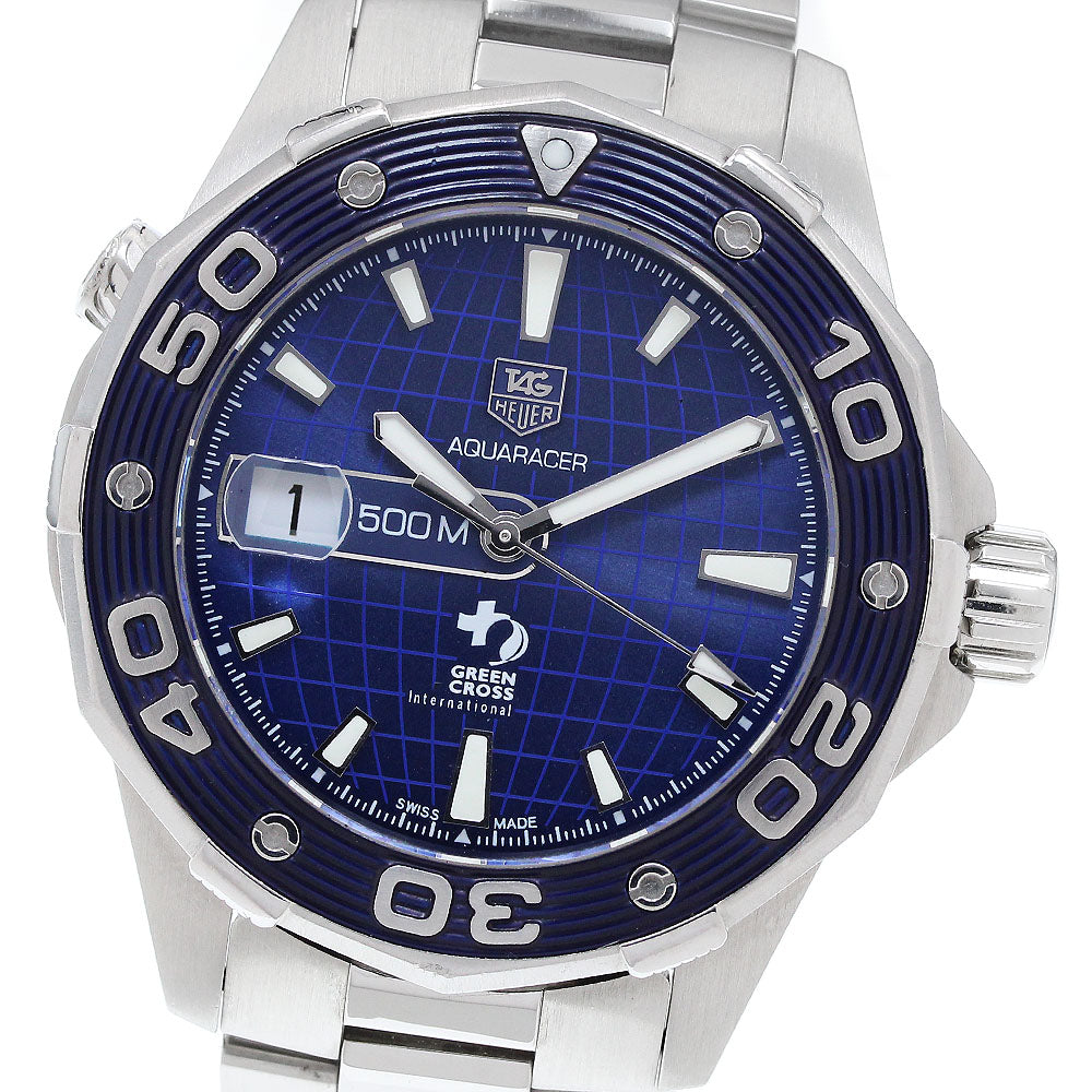 TAG HEUER Aqua racer WAJ2116 DiCaprio Navy Dial Automatic Men's Watch ...